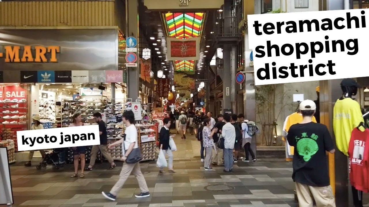 Teramachi Shopping Street in Kyoto Japan | Walk with tour - YouTube