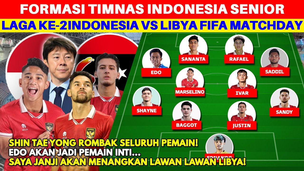STY ROMBAK PEMAIN! Ini Prediksi Line Up Timnas Indonesia vs Libya di ...