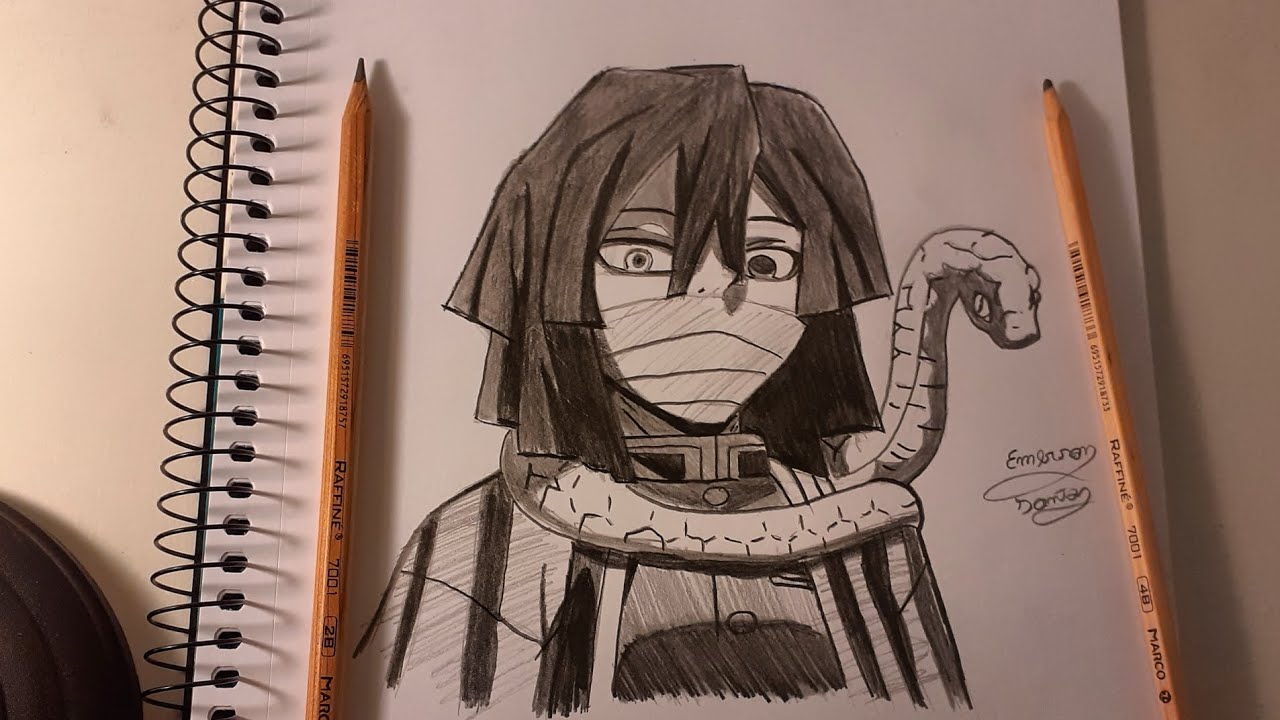 Como Desenhar OBANAI IGURO | Demon Slayer Tutorial - YouTube