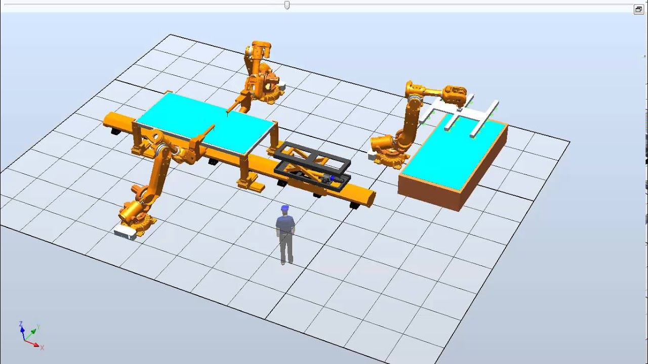 RobotStudio SPOT WELDING & PICK LEAVE SYSTEM - YouTube
