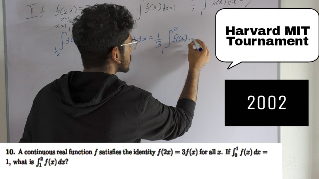 the last question on a Harvard-MIT Math Tournament! explains in # ...