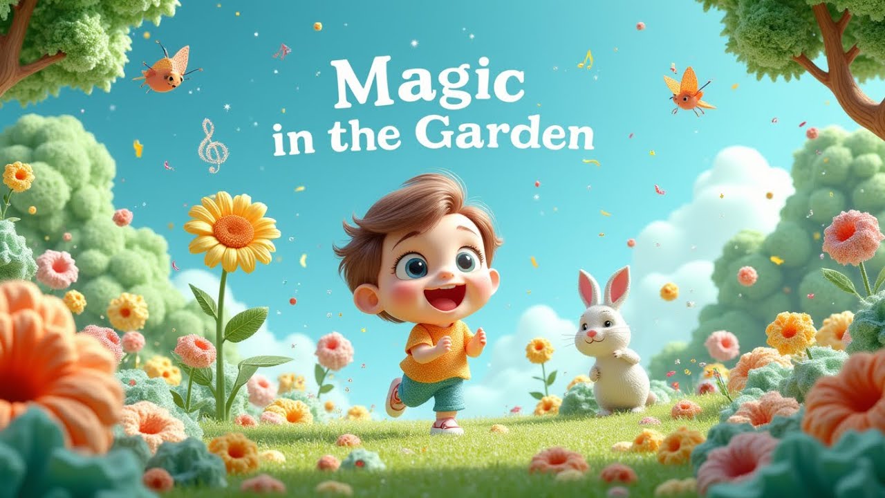 Magic in the Garden| Fun Kids Song | Singing Flowers, Dancing Rabbits ...