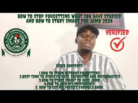 How to study without forgetting for JAMB 2024/ Physics formulas for JAMB 2024 - YouTube