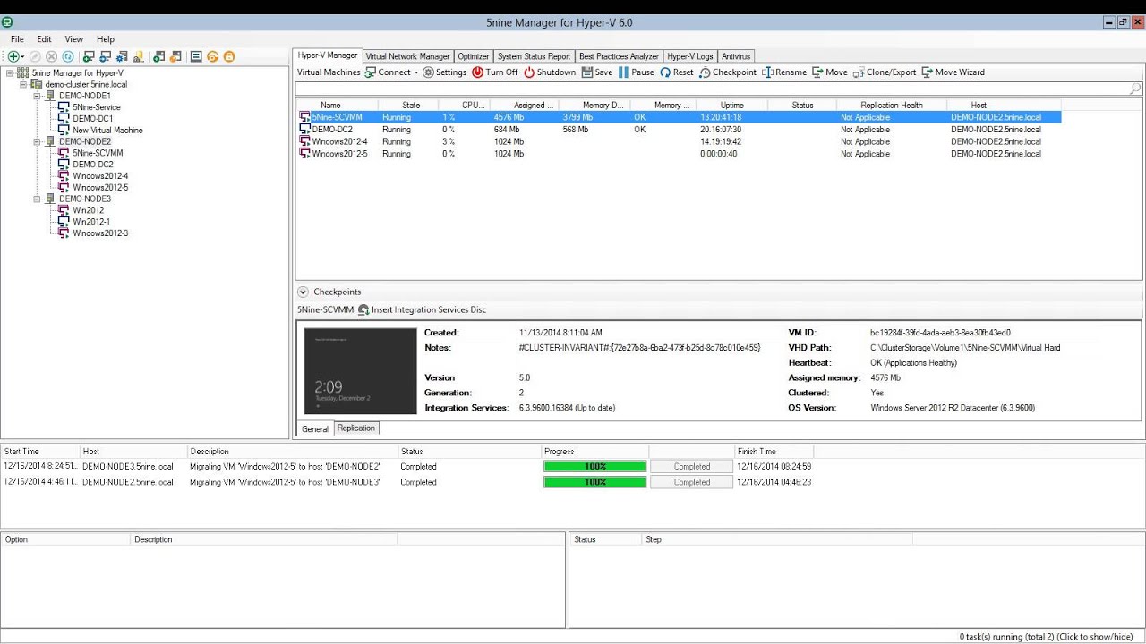 5nine Manager 6.0 for Hyper-V with Dynamic Optimization - YouTube