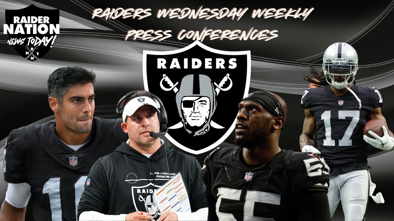 Exclusive highlights from Raiders' Weekly Wednesday Press Conference ...