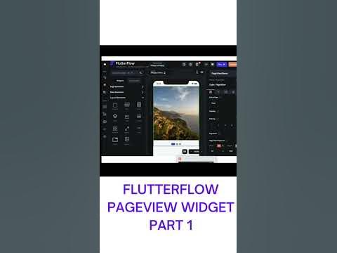 FLUTTERFLOW PAGE VIEW WIDGET PART 1 # #flutter # #flutterflow # #videotutorial #shorts #pageview ...