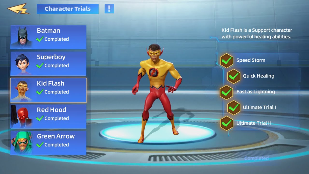 DC Worlds Collide - Kid Flash Character Trial - YouTube
