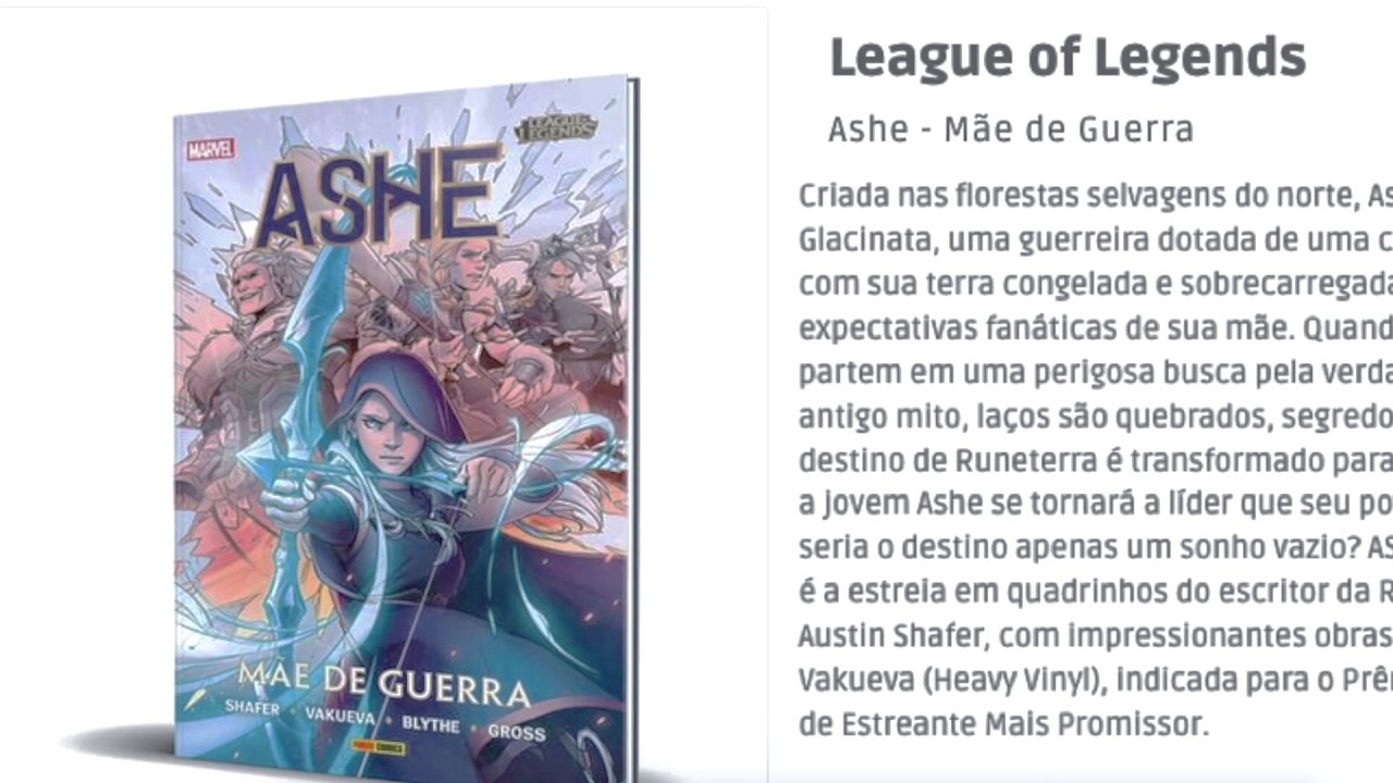 UNBOXING League of Legends + MARVEL: Ashe - Warmother (Mãe de Guerra ...