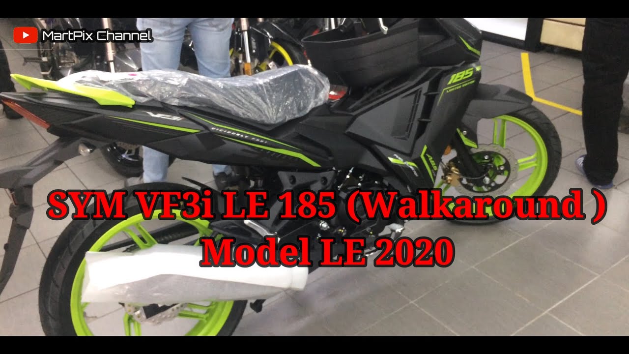 SYM VF3i LE 185cc 5000 Unit (Walkaround ) Tahun 2020 - YouTube