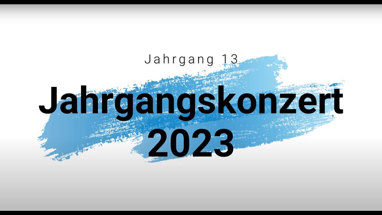 Jahrgangskonzert 2023 - OHG Springe - Abi-Jahrgang 23 - YouTube