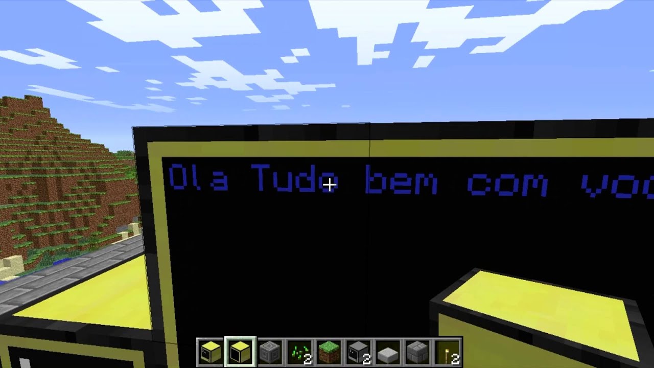 Minecraft - Como usar Monitores coloridos no ComputerCraft - YouTube