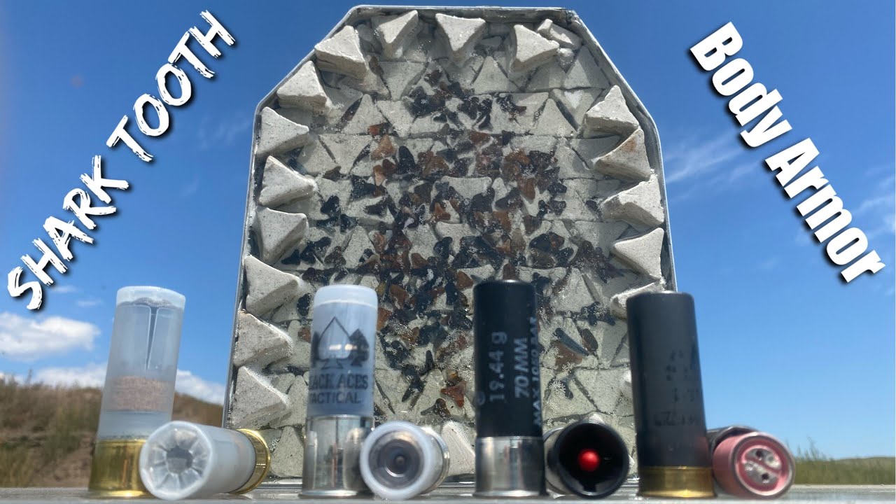 Shark Tooth Body Armor vs 12 gauge Slugs 🐌 - YouTube