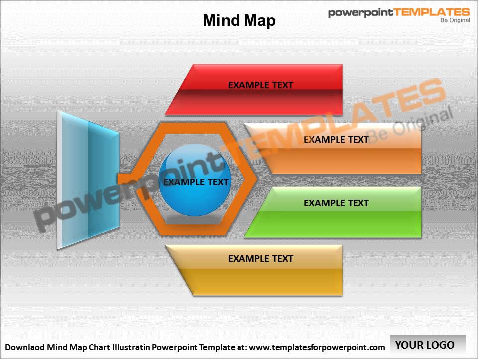 Mind Map Chart Illustratin Powerpoint Template -templatesforpowerpoint ...