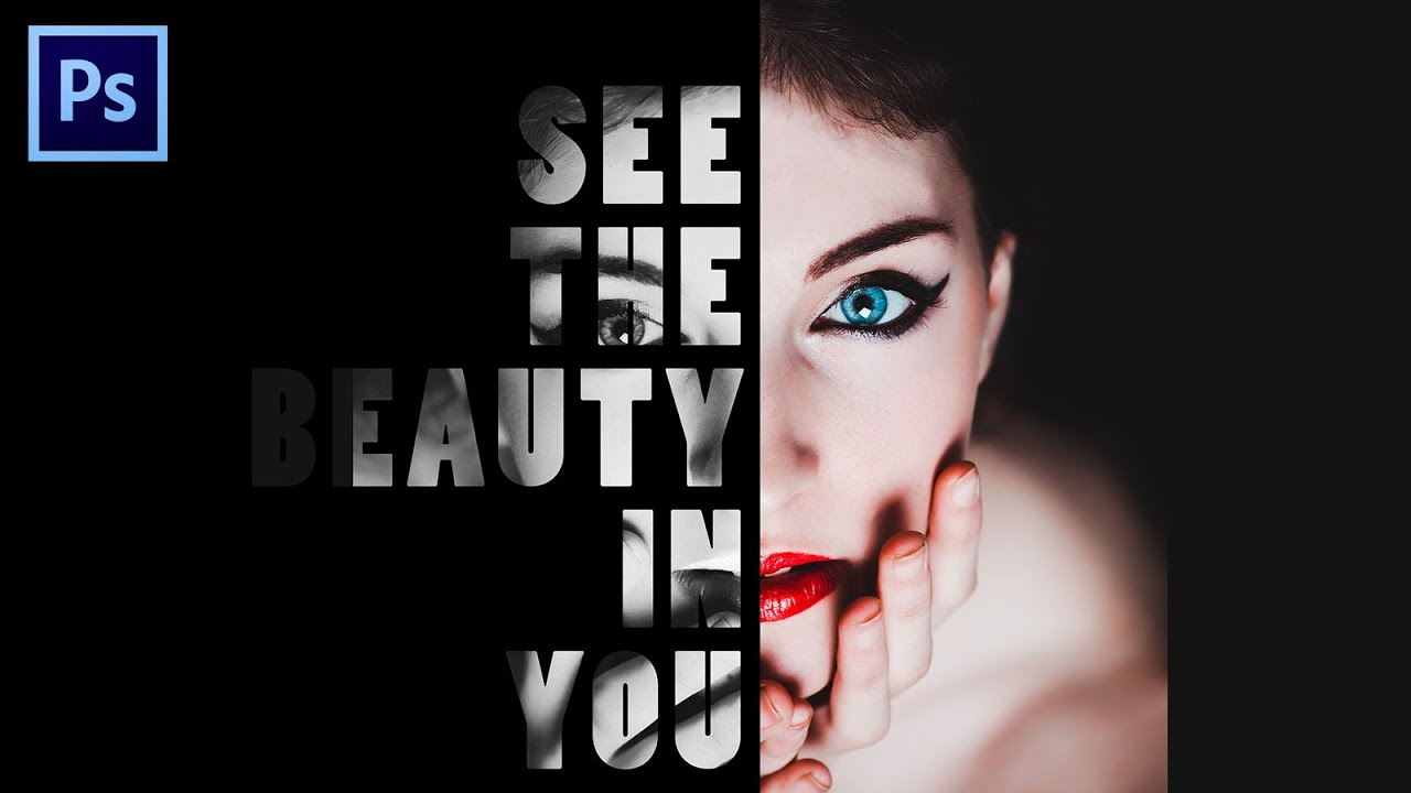 Create a Powerful Text Portrait Poster in Photoshop CC Tutorial | Text ...