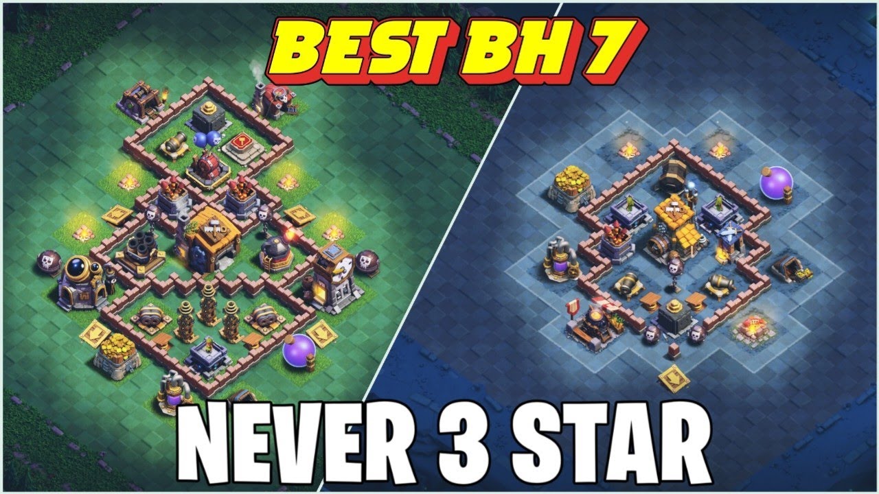 TOP 10 *BRAND NEW* BUILDER HALL 7 BASE + REPLAY || BH7 ANTI WITCH AND ...