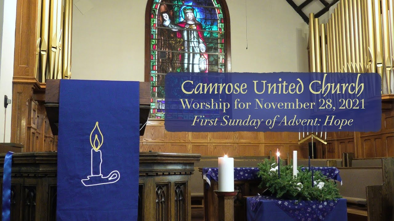Camrose United Church, Service for November 28 - YouTube