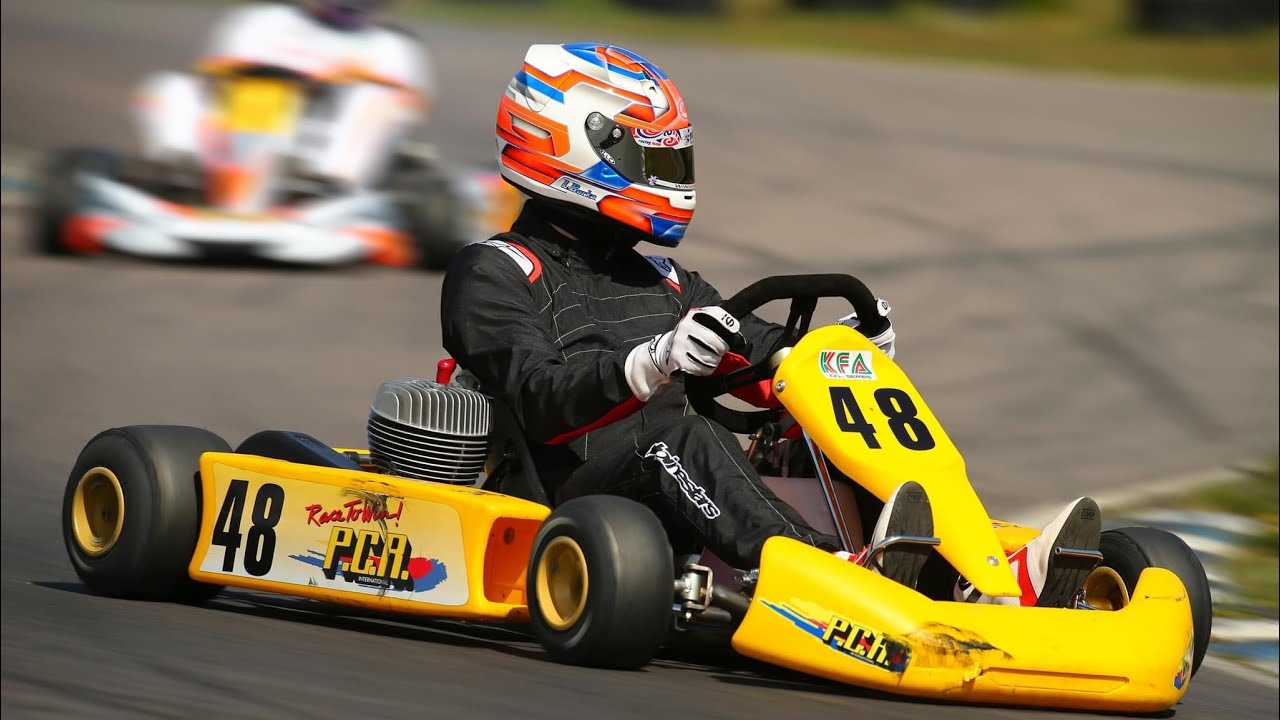 PCR/Minarelli 100cc at Gislaved Karting Track - YouTube