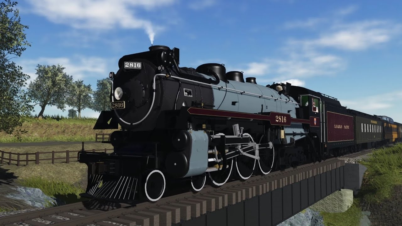 Roblox | Canadian Pacific #2816 on operation in Sunbar Railroad - YouTube