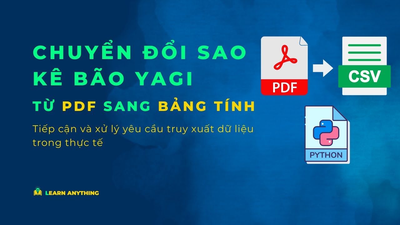 Dự án Python thực tế: Trích xuất thông tin sao kê ủng hộ bão Yagi từ ...