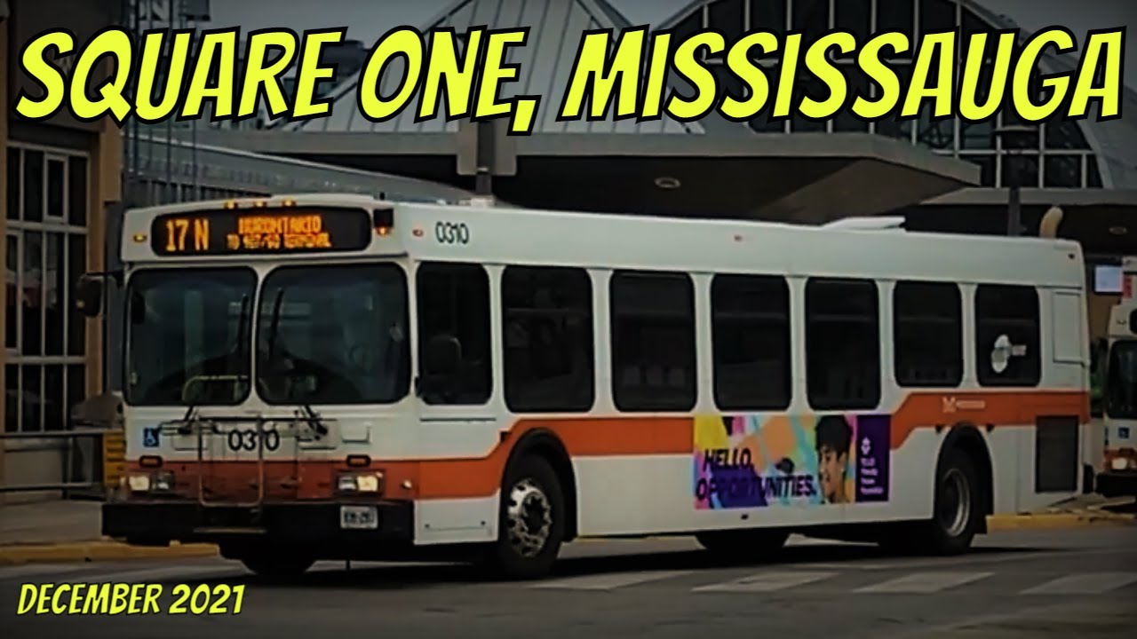Transit at Square One | MiWay & GO Transit Buses (December 2021) - YouTube