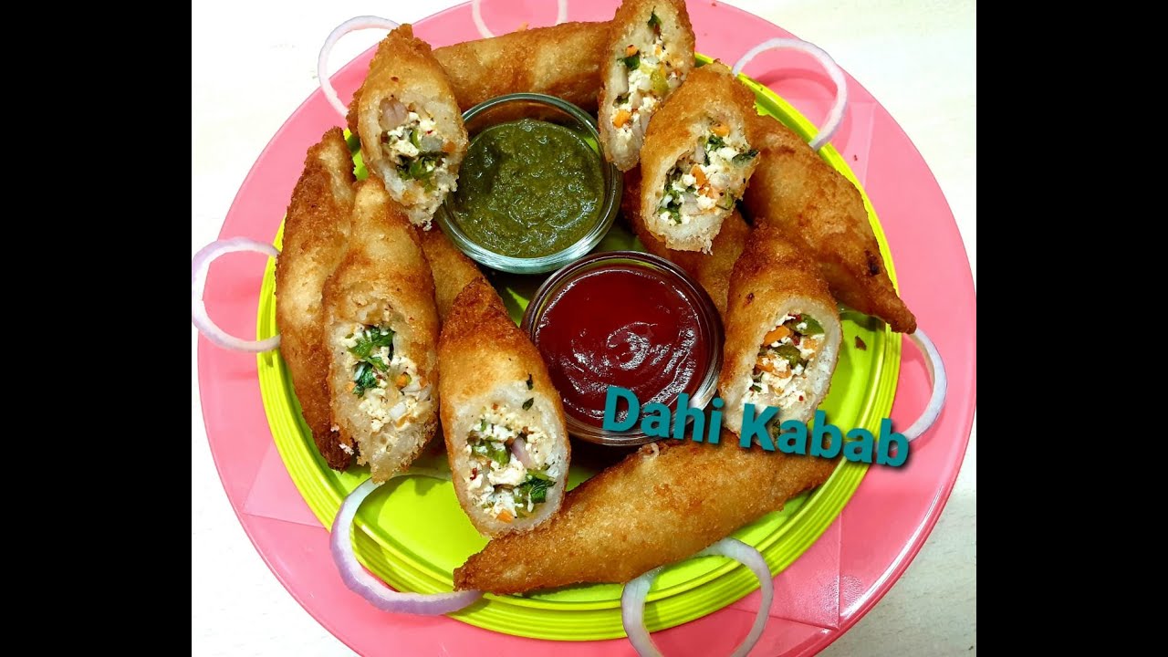 Dahi Ke sholey | दही के शोले | Dahi bread roll - quick and crispy snack ...