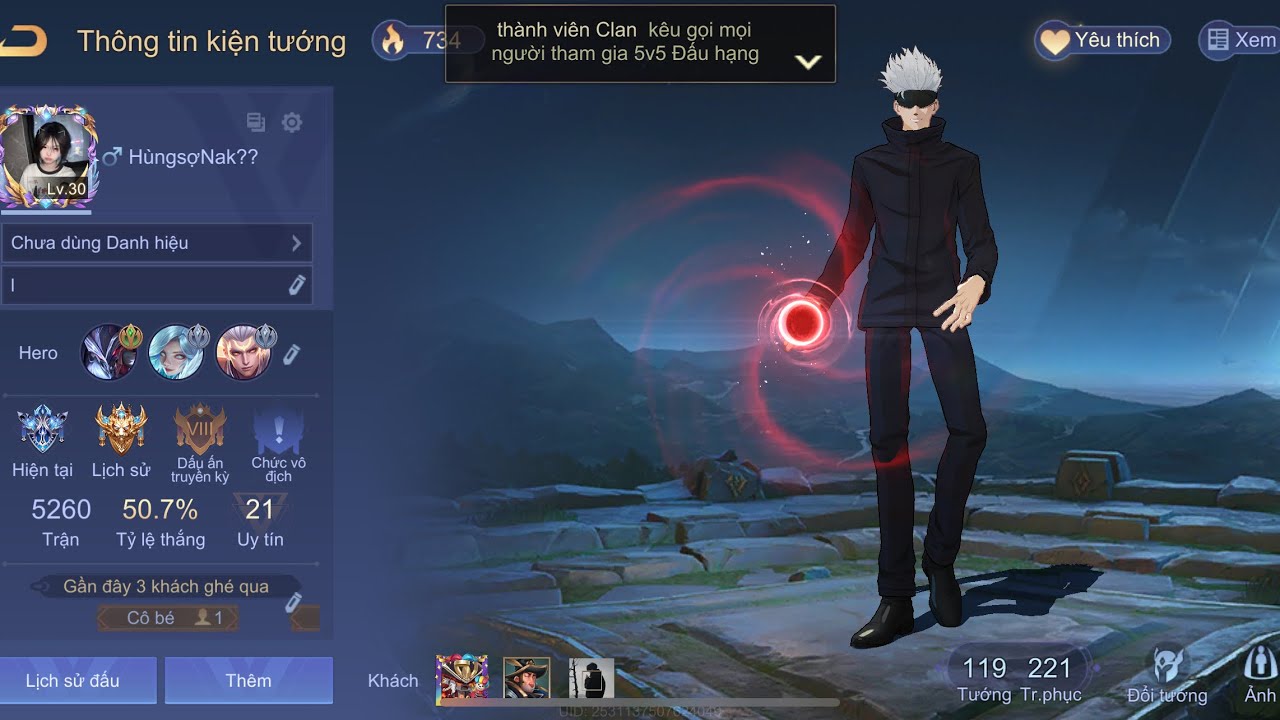 Tặng Nick Liên Quân VIP 5-10 ~ 221 Trang Phục Skin SSS - YouTube