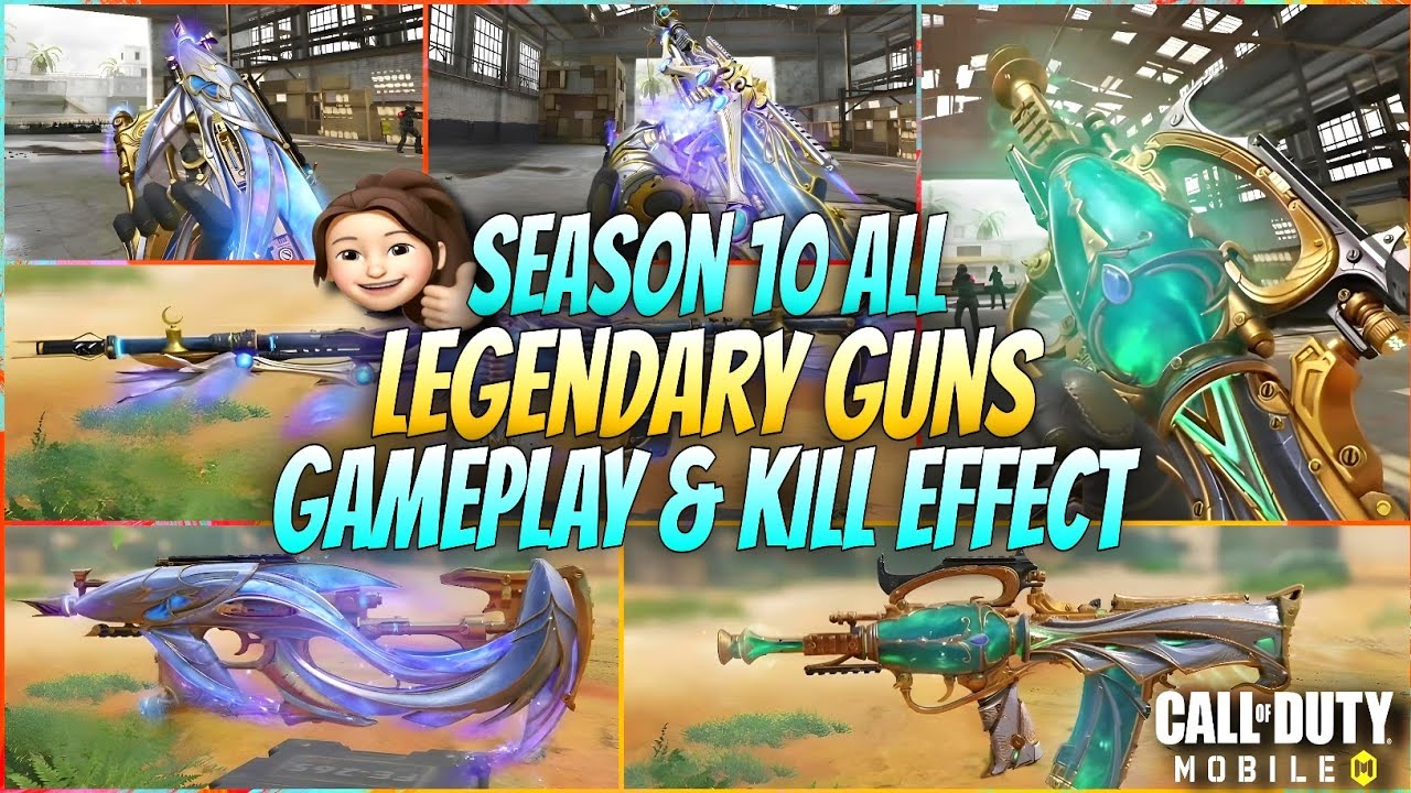 🥵Season 10 (2024) All Upcoming Legendary Guns | Gameplay & Kill Effect ...