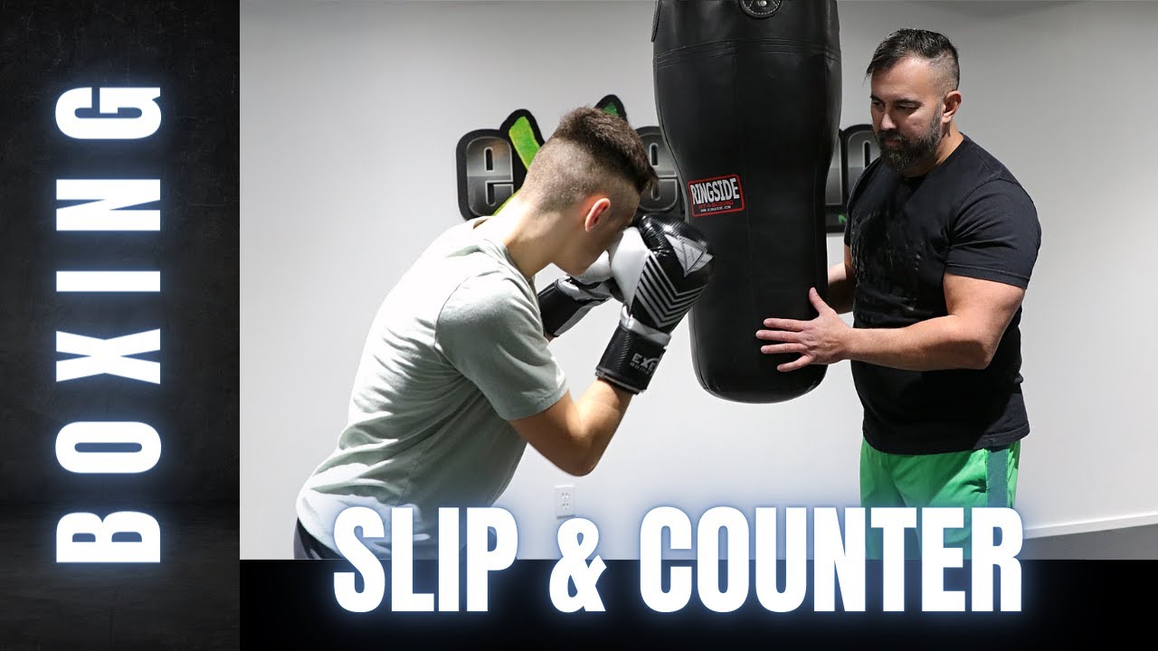 Boxing | Punch, Slip, & Counter on the Heavy Bag - YouTube