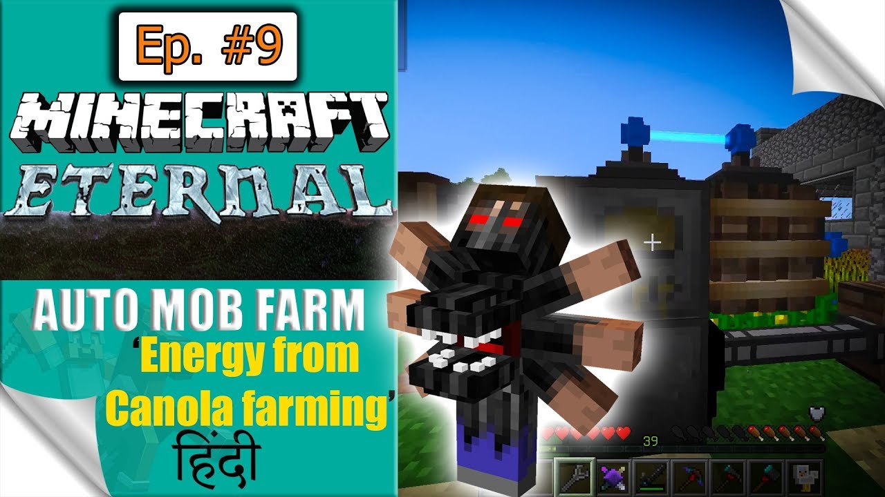 MC Eternal Modpack Ep.9 🔴 AUTO MOB FARM (Energy from Canola farming ...