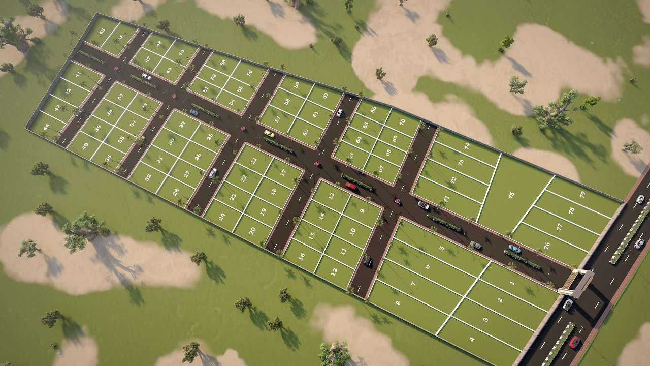 Residential Plot 3D Visualization Walkthrough Real Estate Animation ...