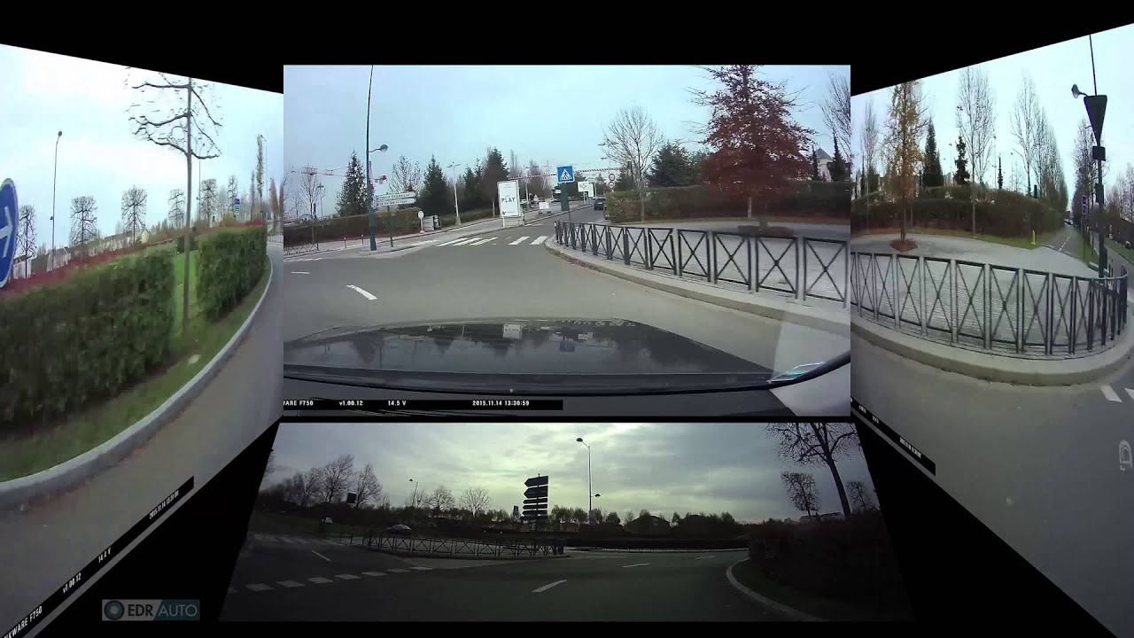 DASHCAM 4K 360° test x2 THINKWARE F750 2CH 1080p - YouTube