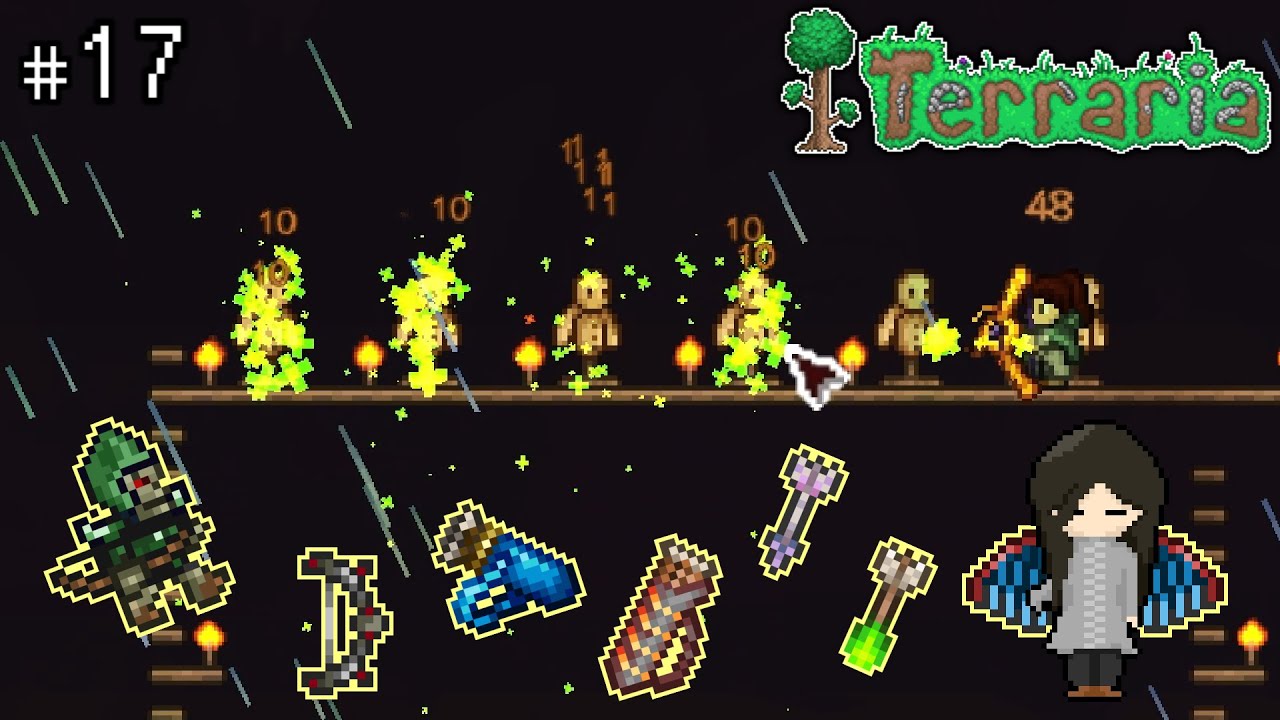 ハードモード序盤でやることいっぱい！ MarrowとMagic Quiverで弓が気持ちいい！【Terraria】17 - YouTube