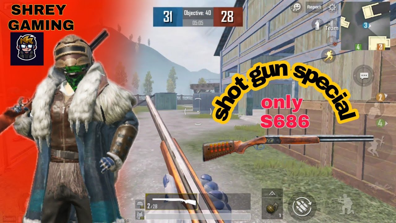 PUBG MOBILE | SHOT GUN SPECIAL | S686 | TDM | MAP WARHOUSE - YouTube
