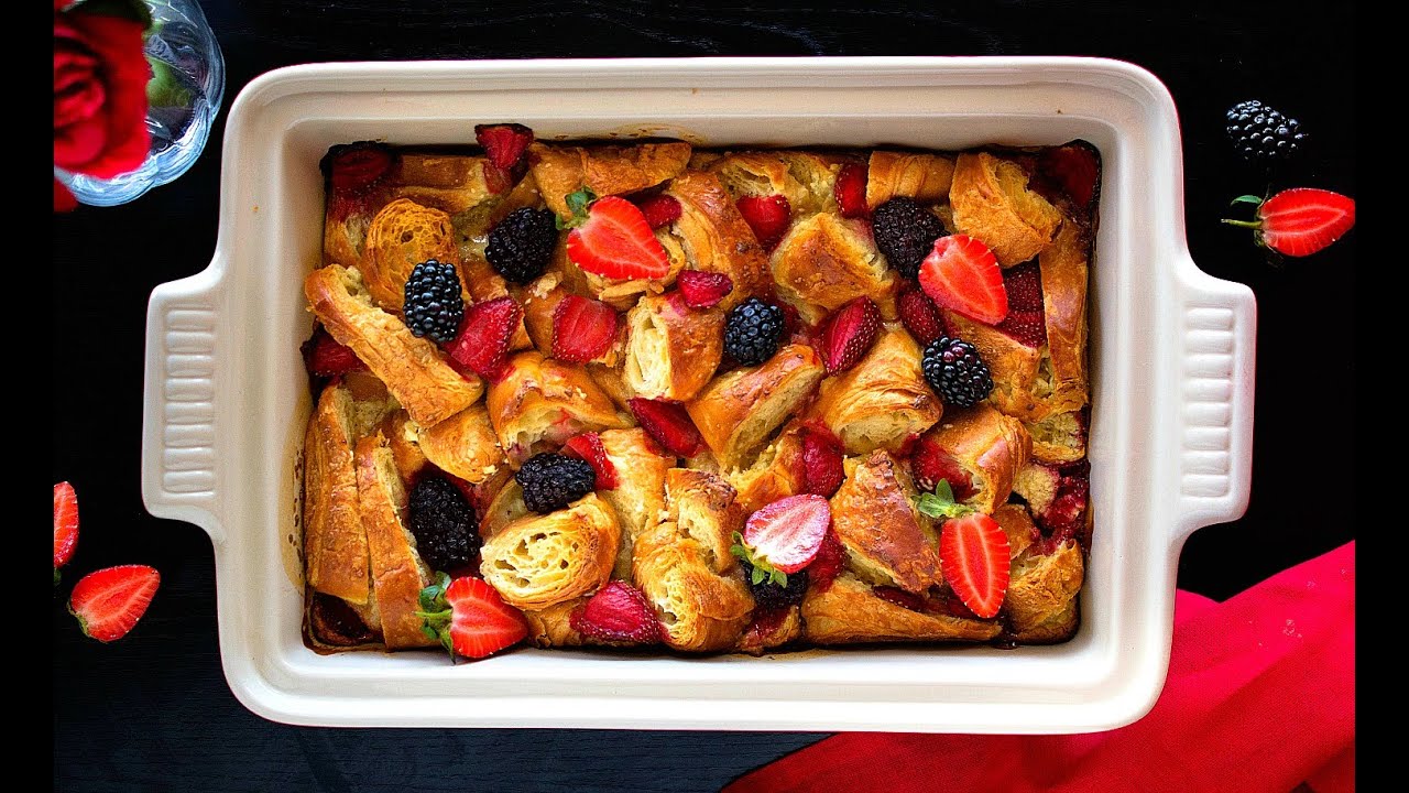 Sweet Croissant Breakfast Casserole - YouTube