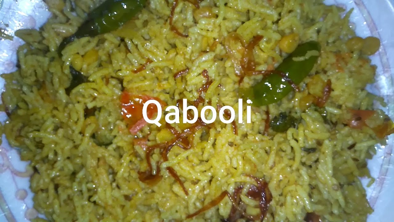 Qabooli (split chickpeas lentils with rice) by Daily food-Easy & Simple ...