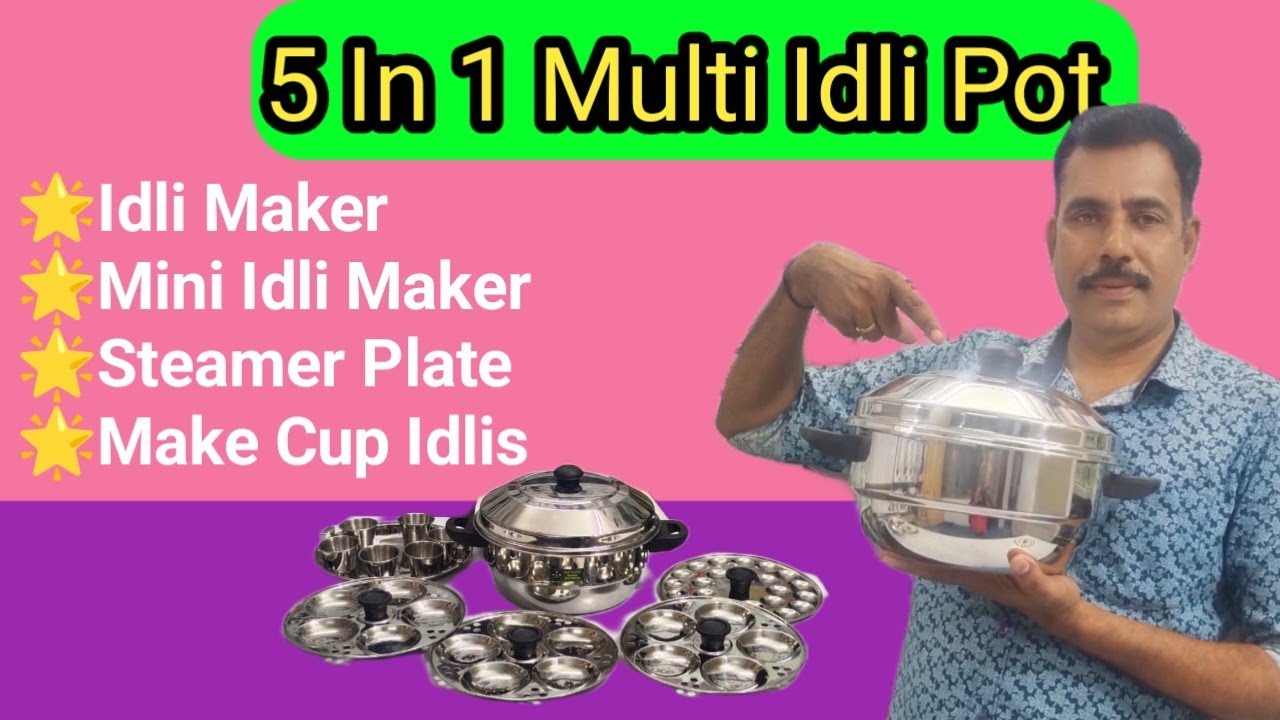 PLS 5 in 1 Multi Idli Pot l Idli Maker l Induction Base Idli Pot l Must ...