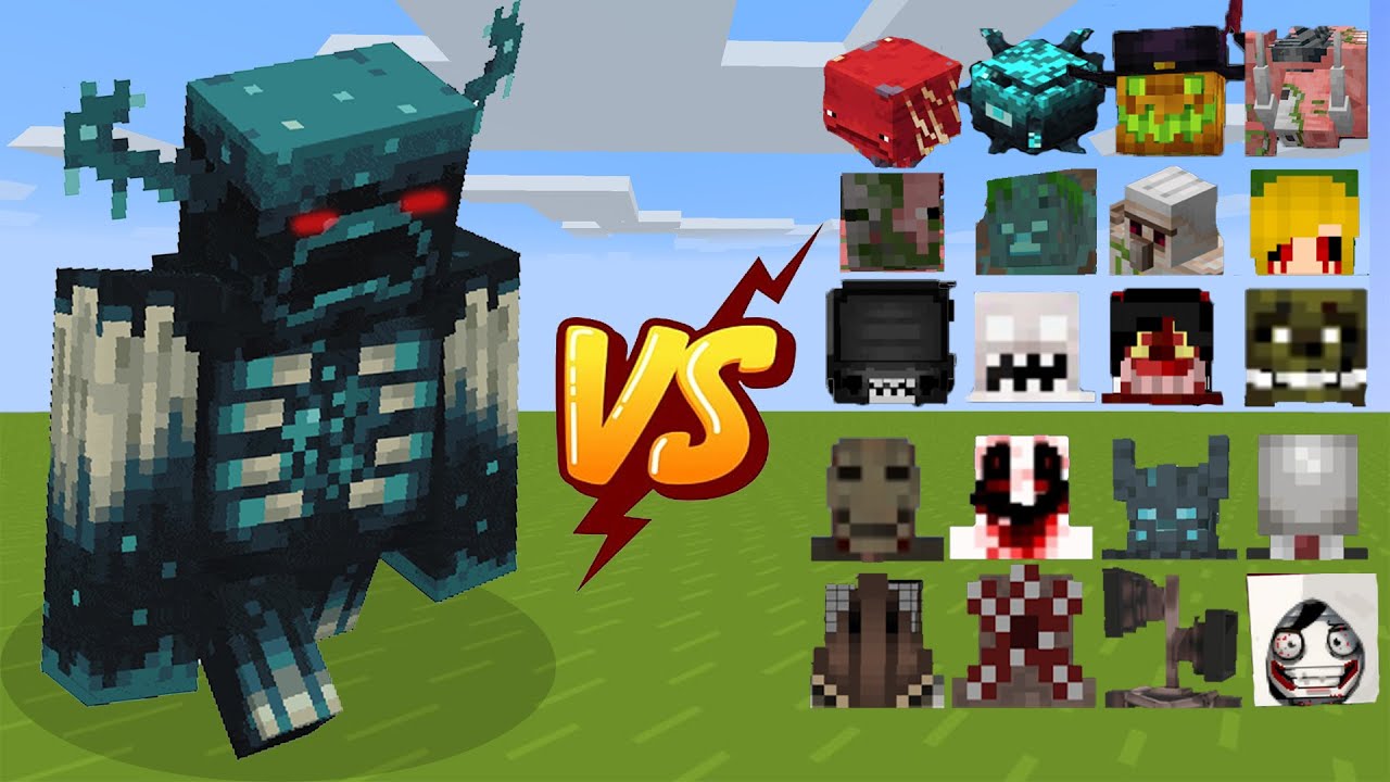 WARDEN vs 500 Random Mobs & Bosses | MOB BATTLE - YouTube