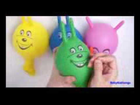 5 Wet Balloons Faces - TOP Learn Colours Water Balloon Finger Nursery ...