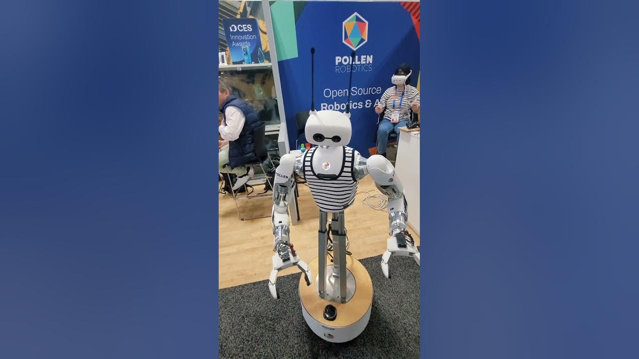 Reachy the robot from Pollen Robotics at CES 2025! - YouTube