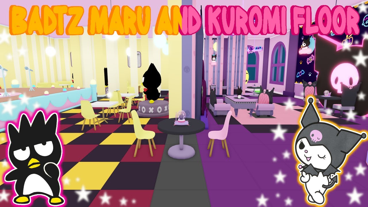 Badtz Maru And Kuromi Floor Tour Roblox Hello Kitty Cafe Ideas