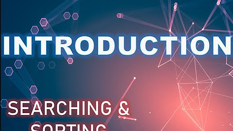 Searching & Sorting Algorithms - YouTube