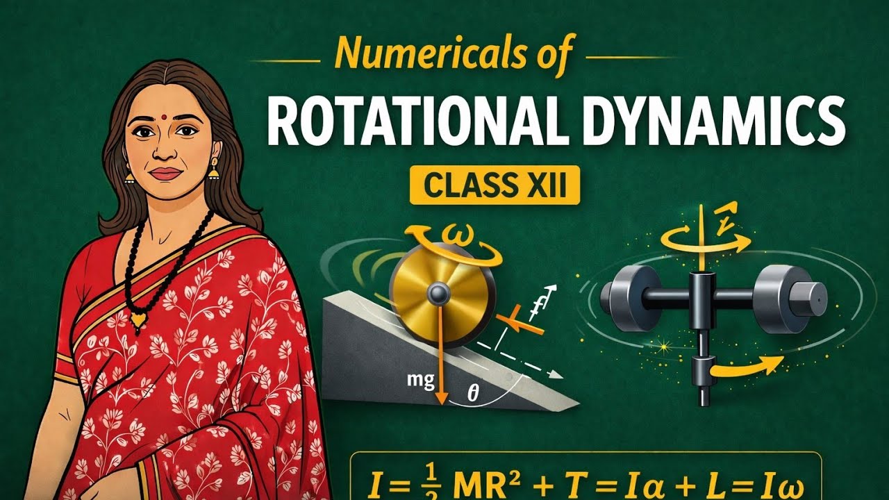 Class 12 physics | Rotational dynamics | Important numericals | Chapter ...