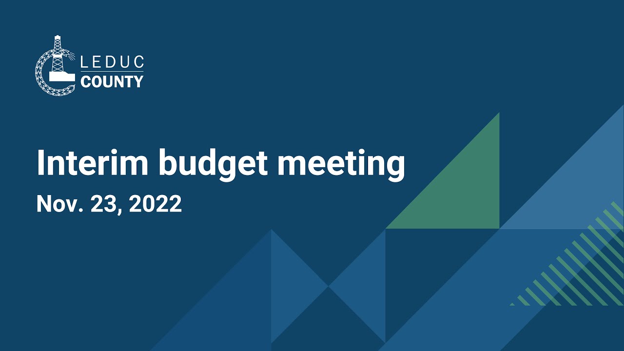 Nov. 23, 2022: 2023 interim budget meetings - YouTube