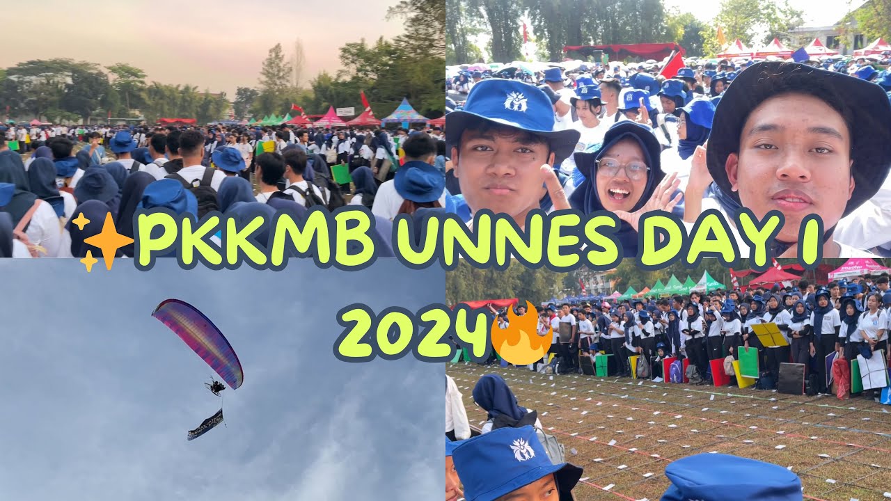 Vlog PKKMB UNNES 2024 Day 1 | PaperMob sempit bgt bjir - YouTube