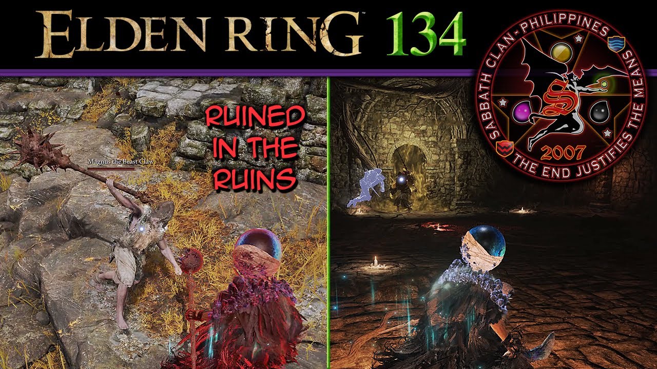 Magnus the Beast Claw & Sanguine Noble – Writheblood Ruins – Elden Ring ...