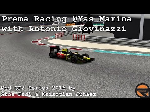 [rFactor] Prema Racing @Yas Marina with Antonio Giovinazzi ► Mod GP2 Series 2016