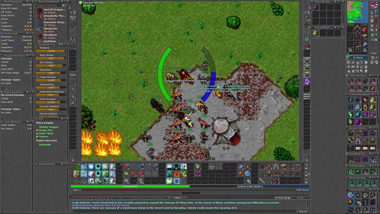 ED 360+ | Tibia Global | XP 🆙 | Hunt + Boss + Bestiary 😱 - YouTube