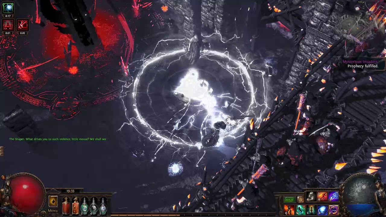 Path of Exile new map Fields boss fight - YouTube