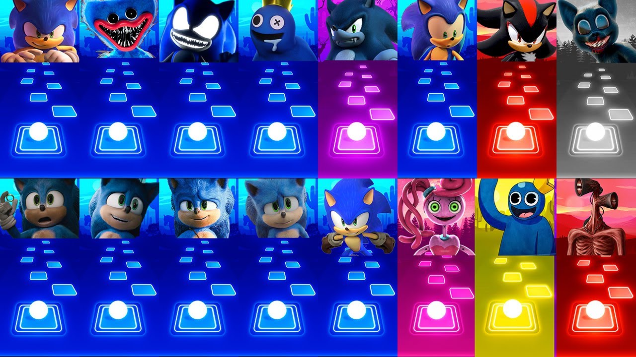 All Characters Megamix (Sonic Prime 🟠 Sonic The Hedgehog 🟠 Huggy Wuggy ...