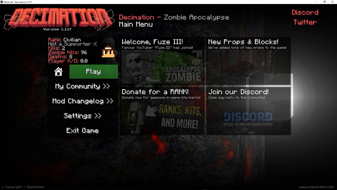 Decimation Serveur Multijoueurs avec Sangoffy ! | MC 1.7.10 | Live #1 ...